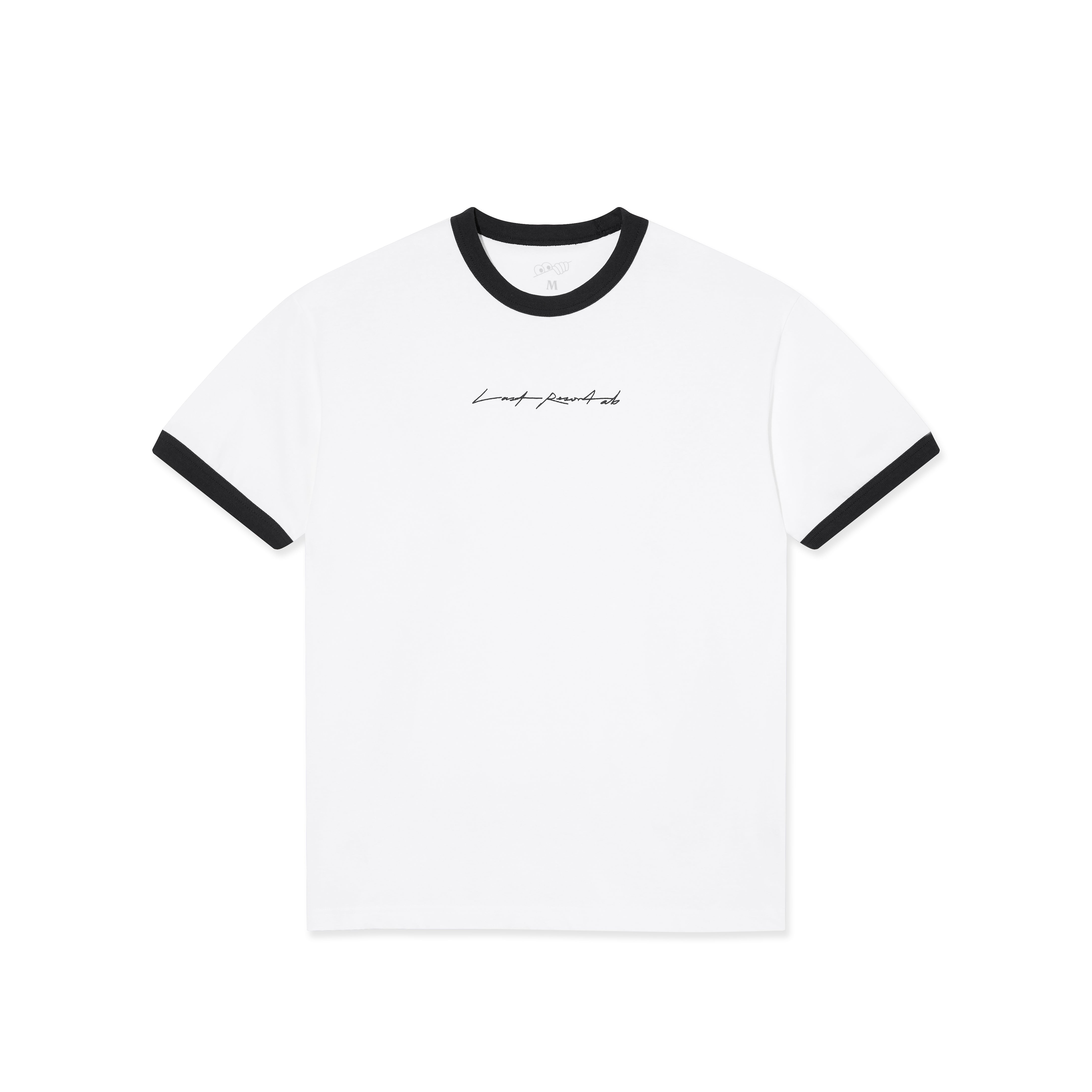 Signature Ringer SS Tee (White/Black) – Last Resort USA